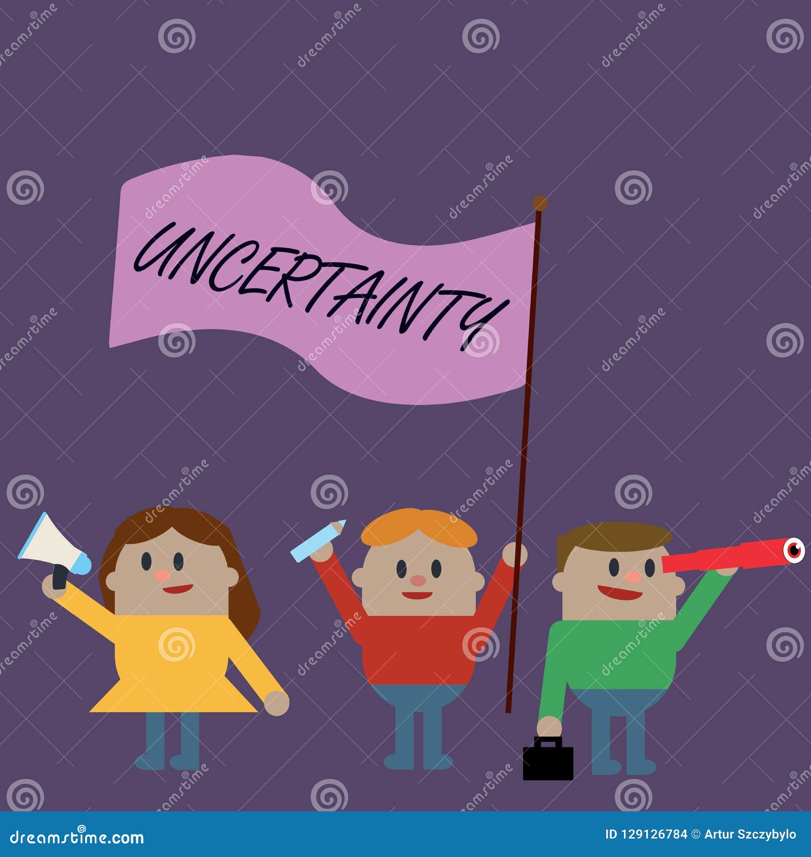 Word Writing Text Uncertainty. Business Concept for State of Being ...