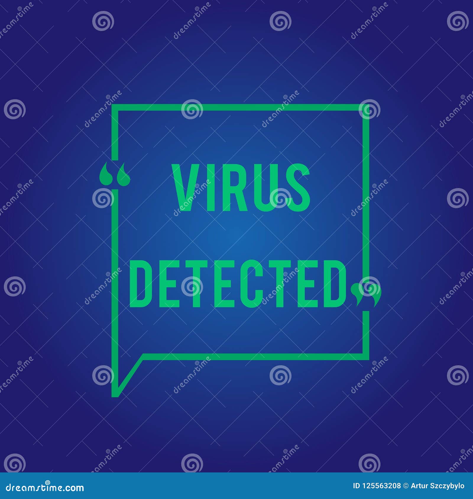 Word Writing Text Virus Detected. Business Concept for a Computer ...