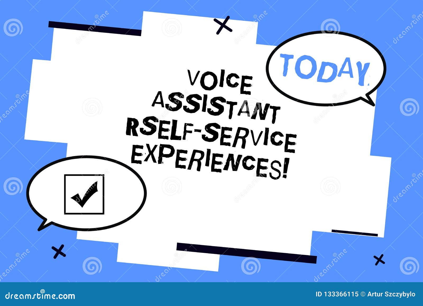 Word Writing Text Voice Assistant Self Service Experience. Business ...