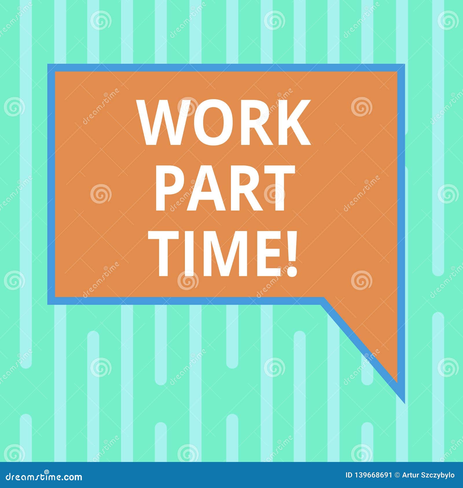 Word Writing Text Work Part Time. Business Concept for a Job that is ...