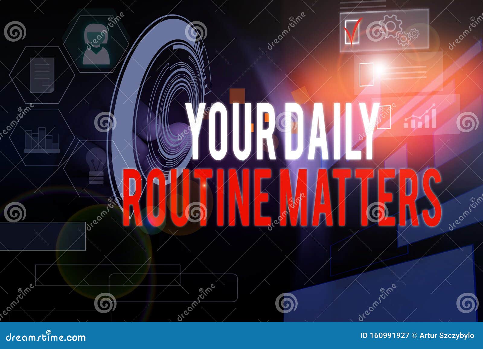 Word Writing Text Your daily Routine Matters. Business Concept for ...