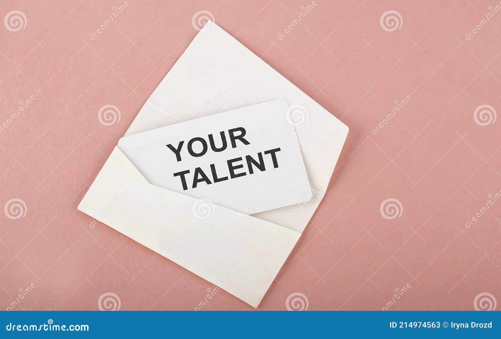 Word Writing Text YOUR TALENT on Card on the Pink Background Stock ...