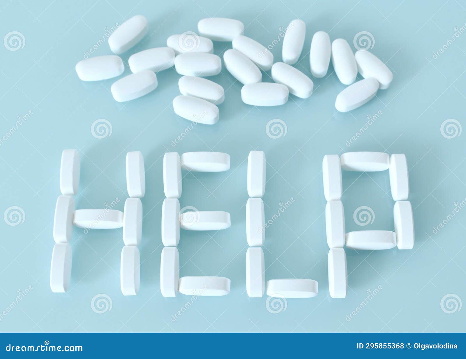 The Word is Written Out of Tablets - Help Stock Photo - Image of tablet ...