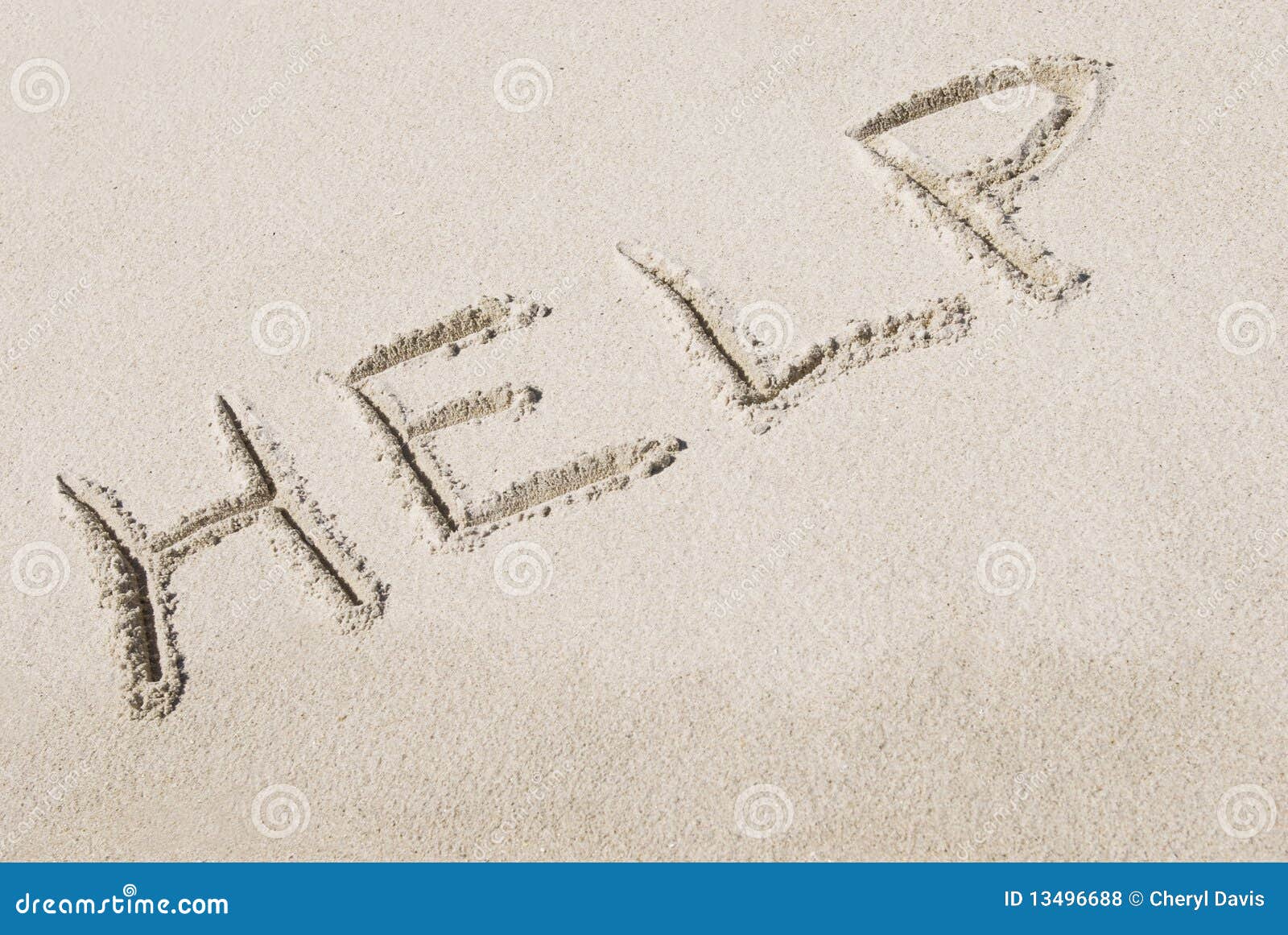 Word Written in Sand stock photo. Image of nature, inscription - 13496688