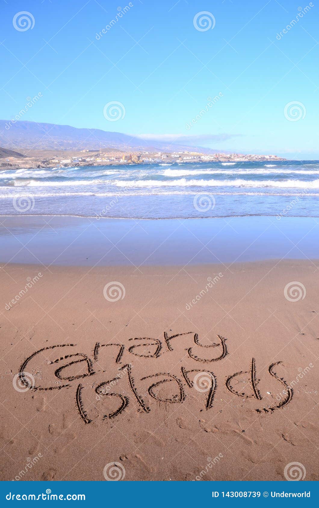 Word Written on the Sand stock image. Image of message - 143008739