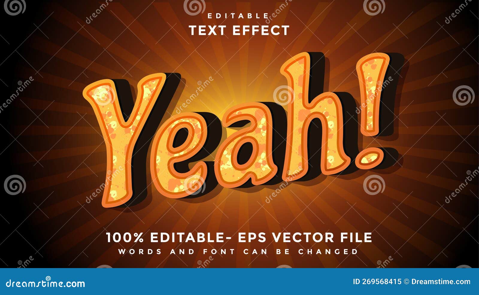 Yeah Editable Text Effect Design Template, Effect Saved in Graphic ...