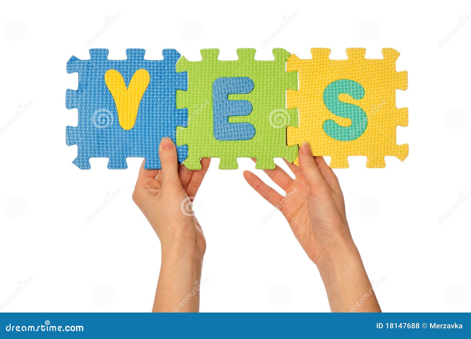The word yes stock photo. Image of blocks, characters - 18147688