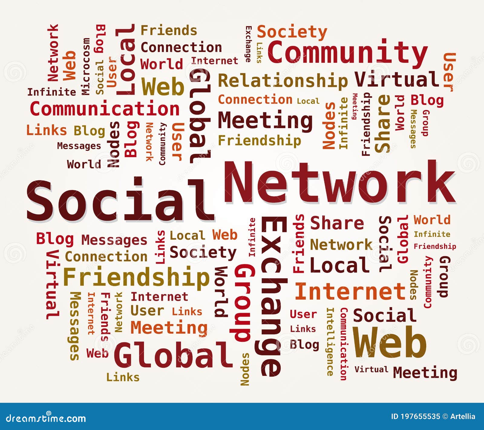 Network Word Cloud Collage Royalty-Free Stock Photo | CartoonDealer.com ...
