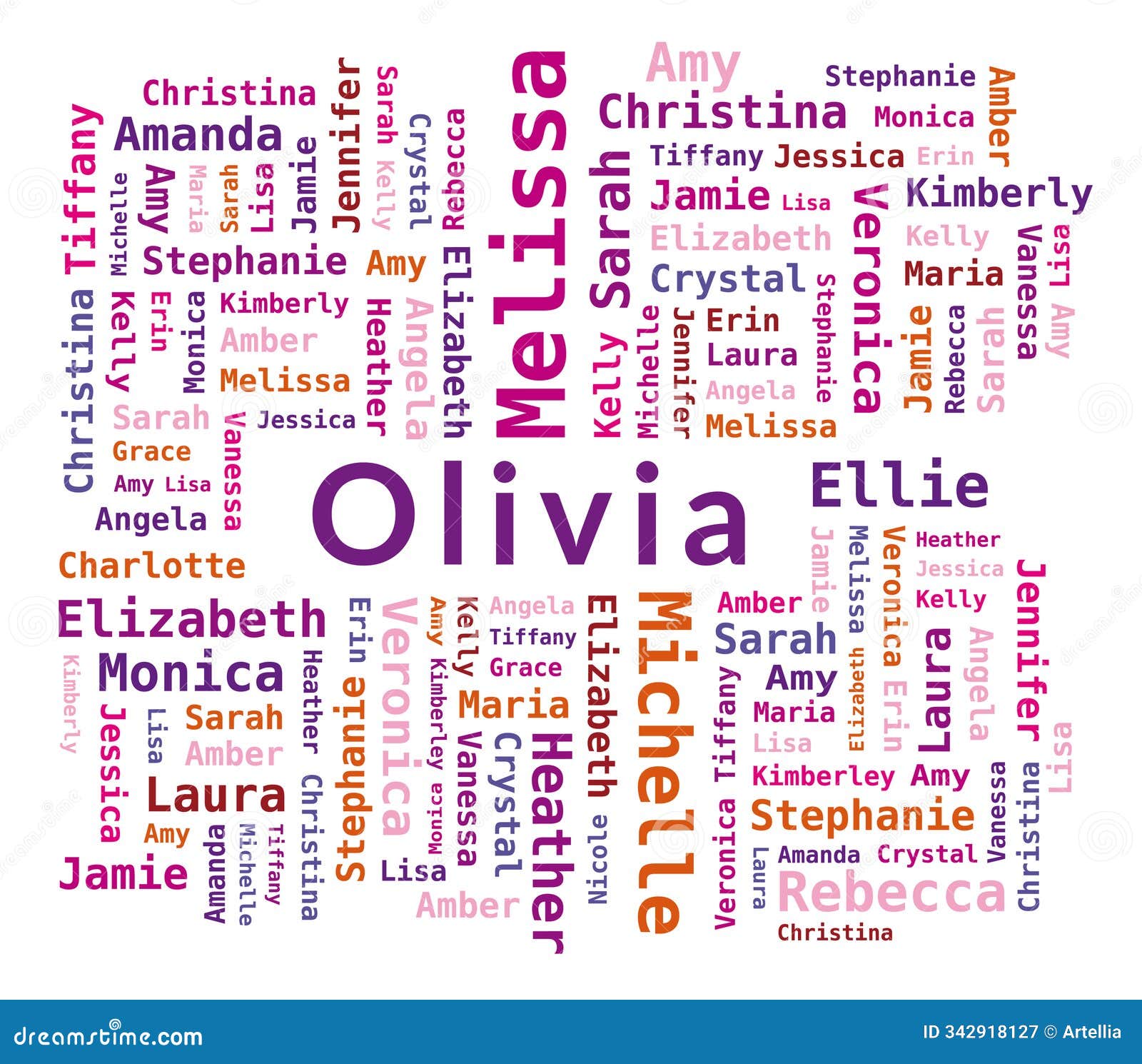 Michelle - Female Name . Gold 3D Icon On White Background. Decorative ...