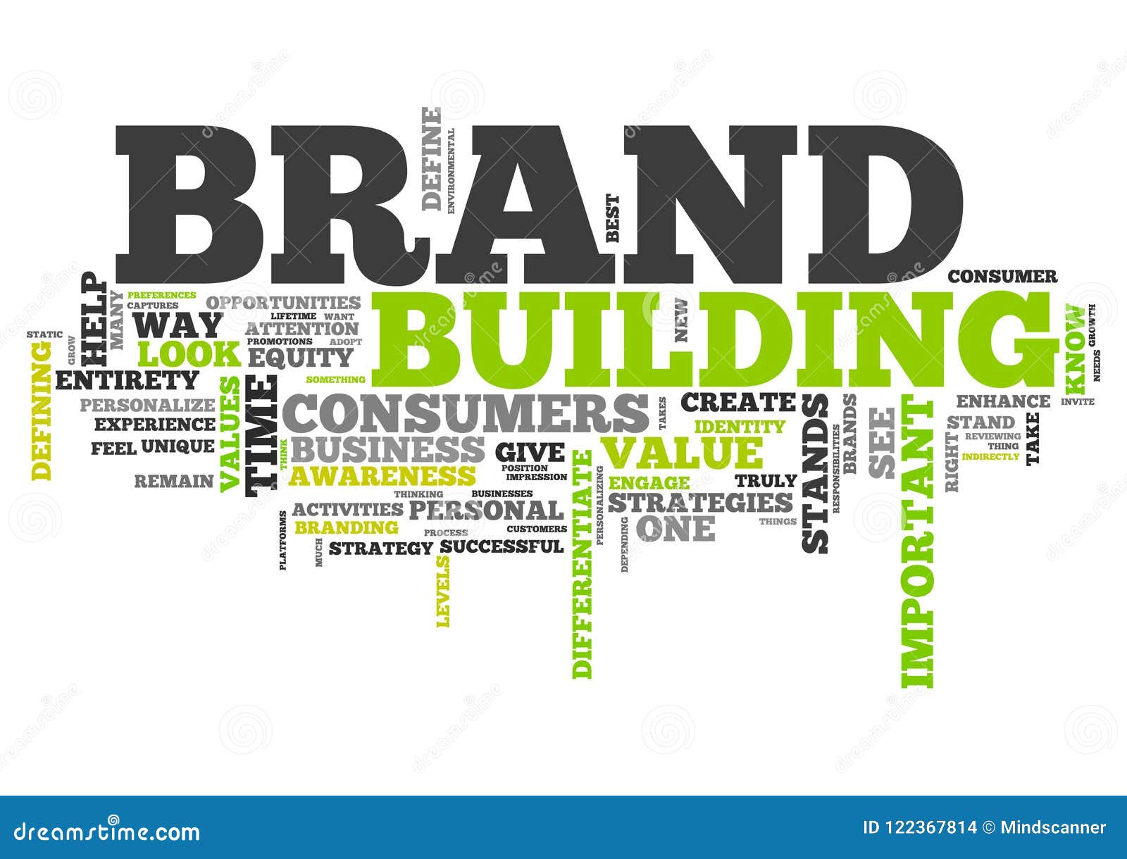 Wordcloud Brand Building stock illustration. Illustration of branding ...