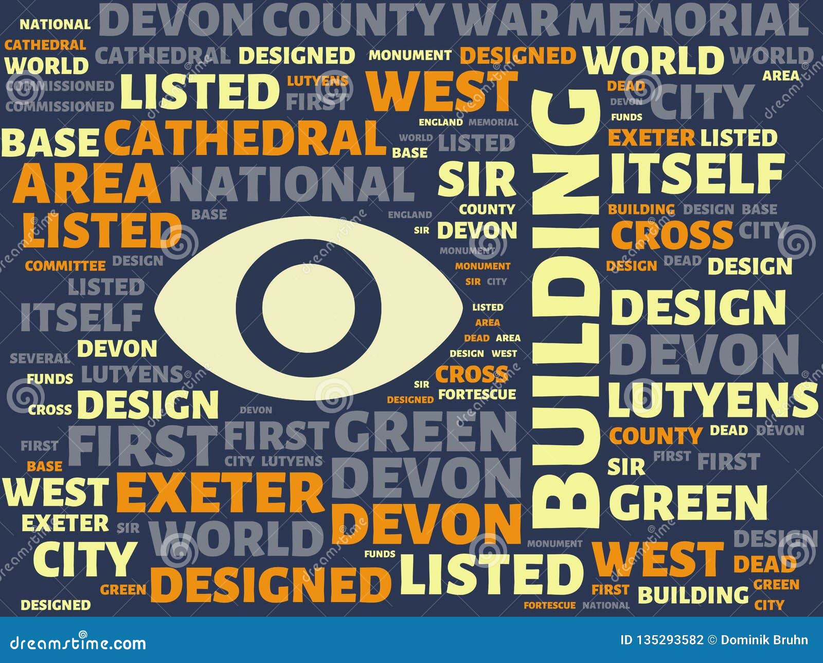 Wordcloud with the Main Word Building and Associated Words, Abstract ...