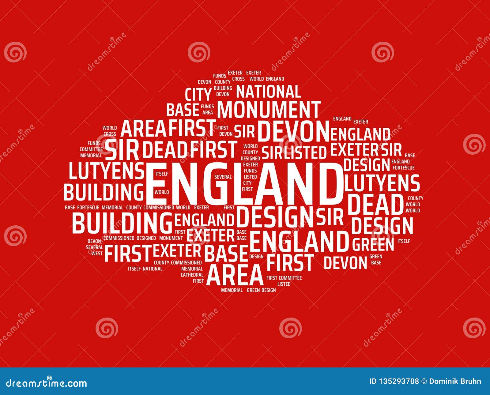 Wordcloud with the Main Word England and Associated Words, Abstract ...