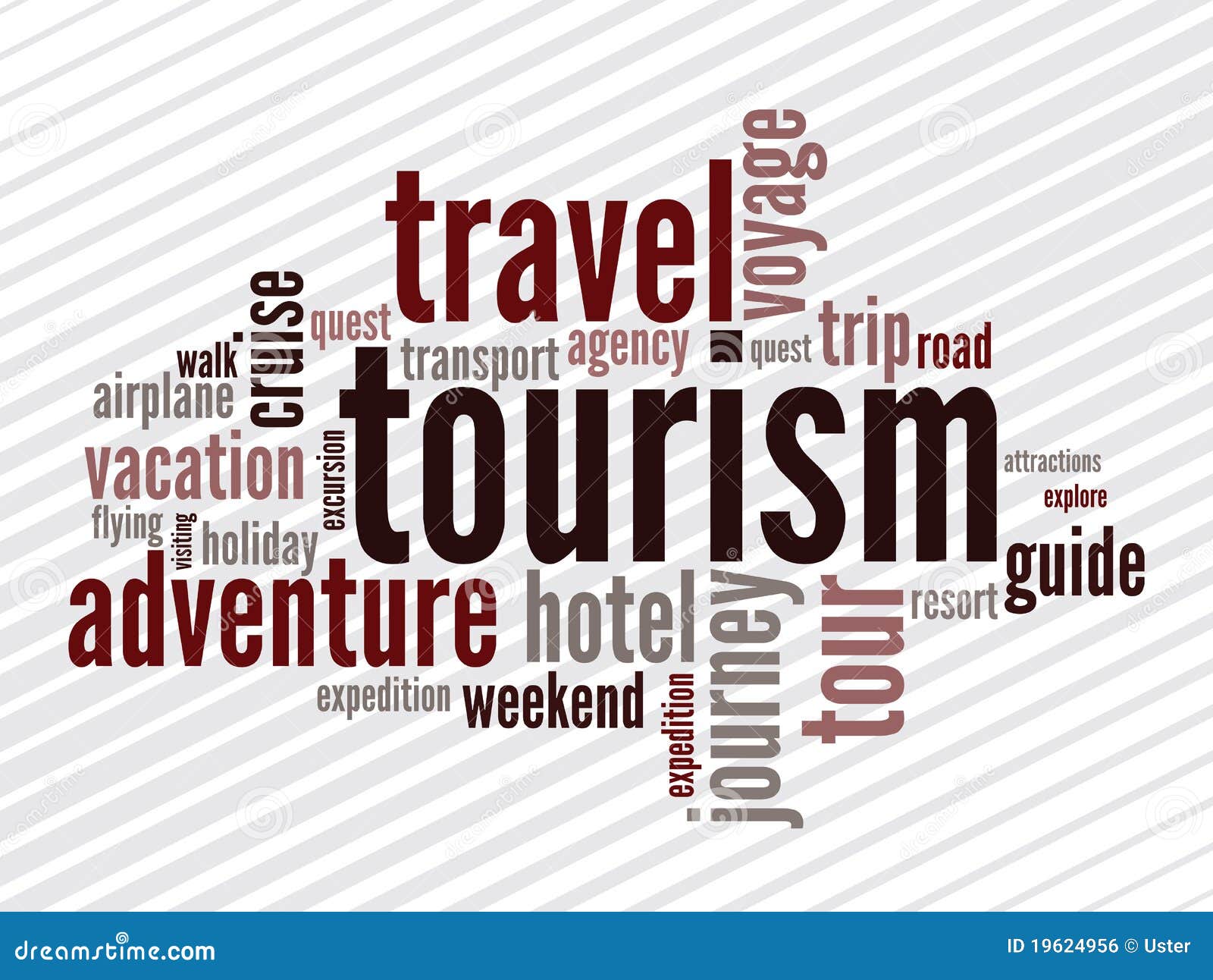 Wordcloud of turism stock vector. Illustration of concept - 19624956