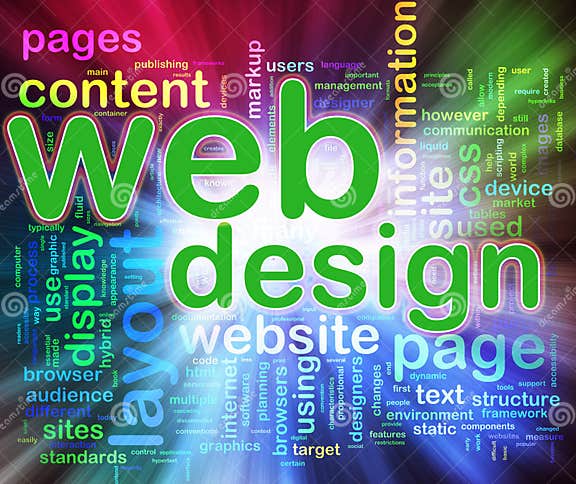 Wordcloud of Web design stock illustration. Illustration of html - 19894771