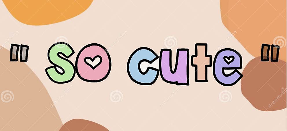 The wording is so cute stock illustration. Illustration of face - 218200197