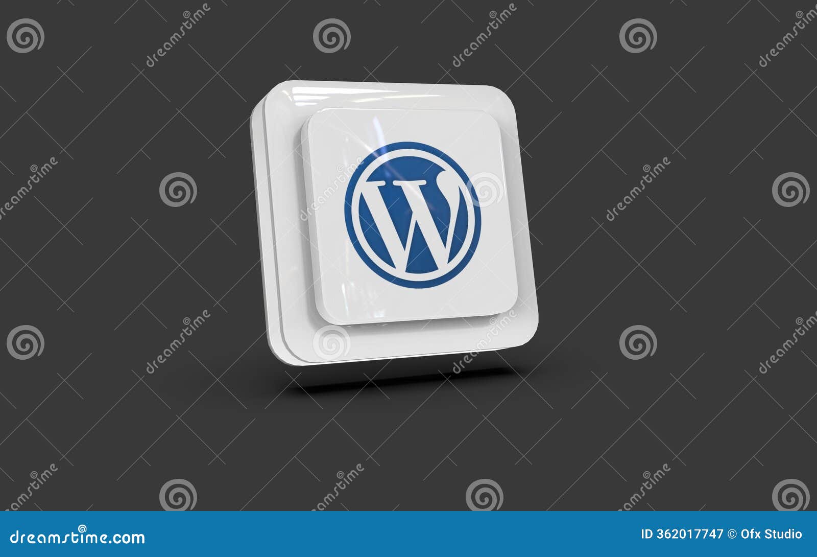 WordPress App Button Rendering, Logo in Dark Background Editorial ...