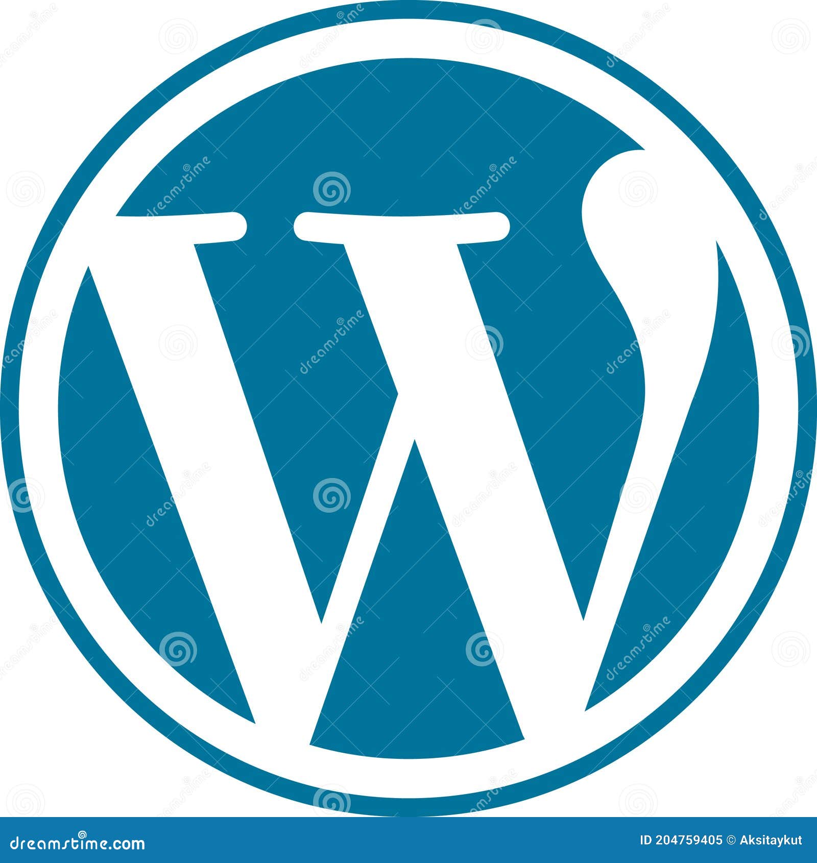 Wordpress Logo Cartoon Vector | CartoonDealer.com #126785461