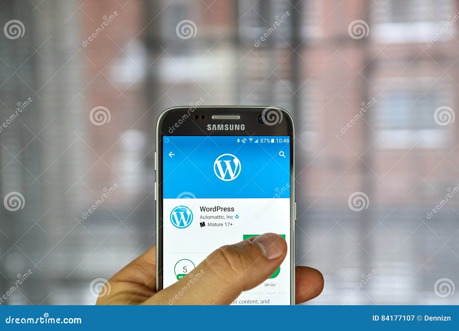 Wordpress Mobile Application Editorial Photography - Image of editorial ...