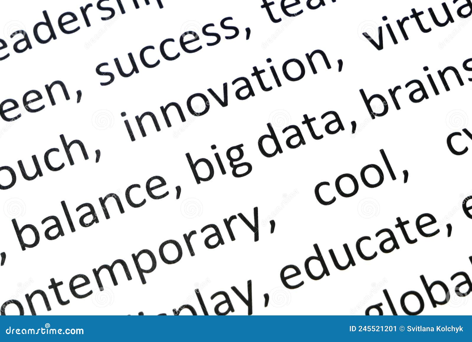 Words about Agile Printed on White Paper. Projects Methodology and ...