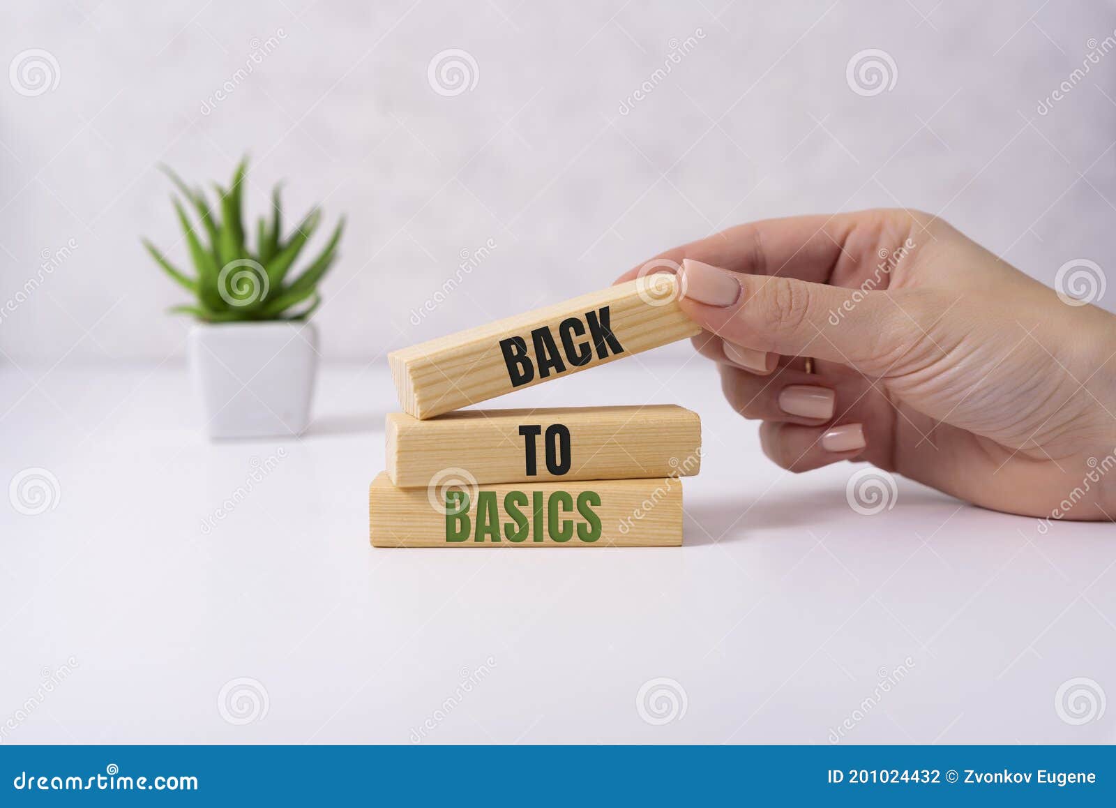 The Words Back To Basics Made of Letters on Wooden Blocks. Back To ...