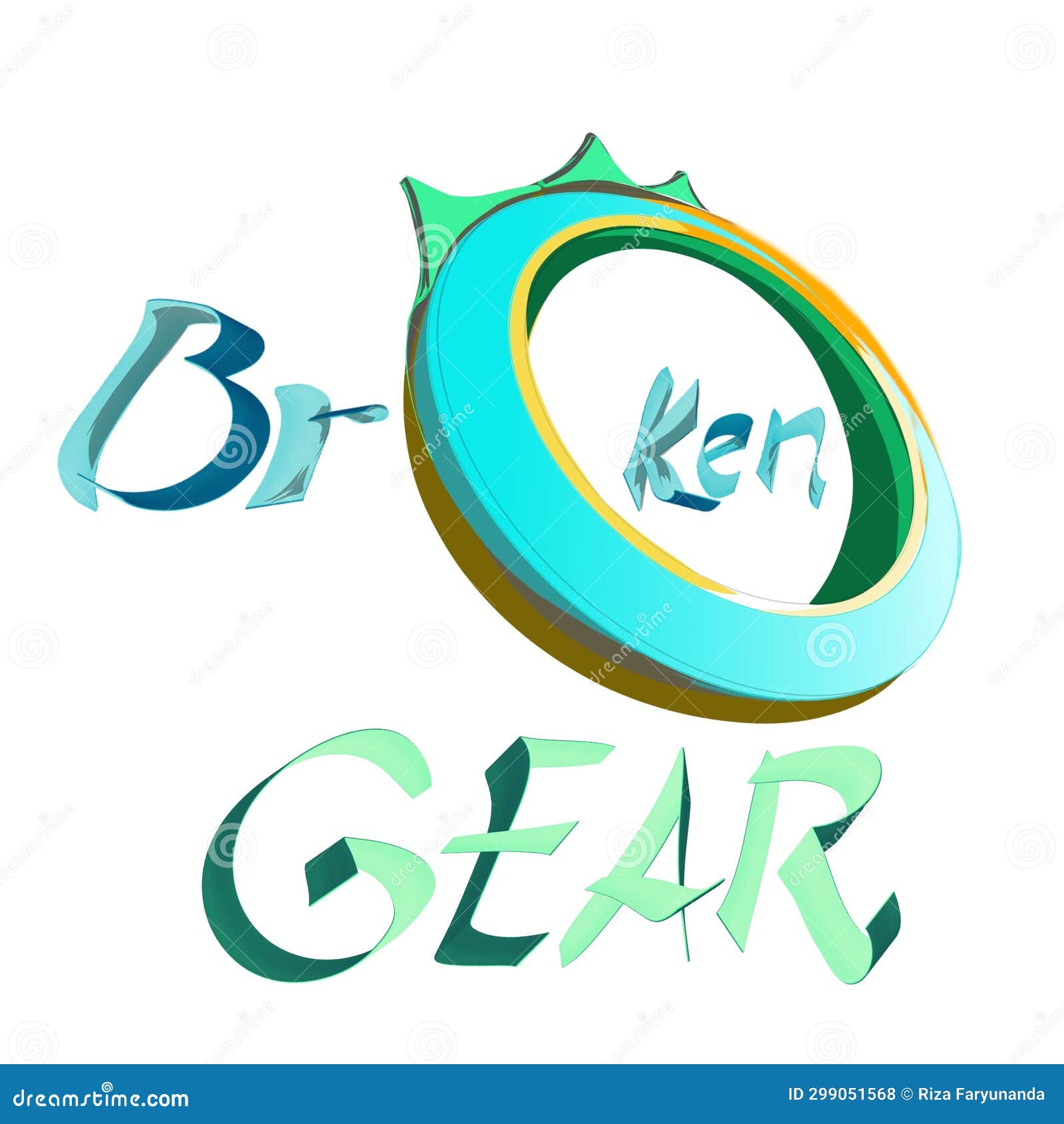 Broken Gear Wheel Cog Body With Zoom Glass. Technical Mechanism ...