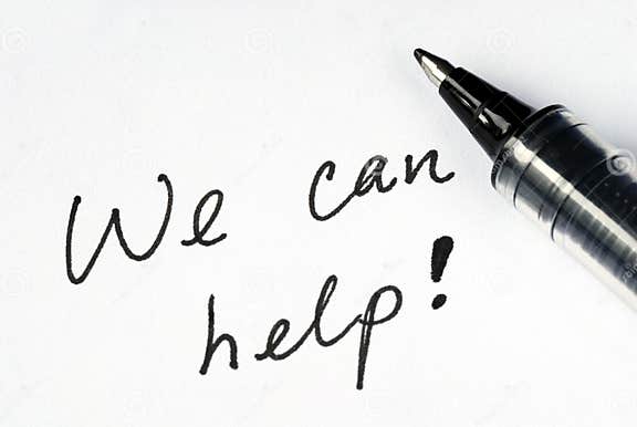 The words we Can Help stock image. Image of helpline - 12481565