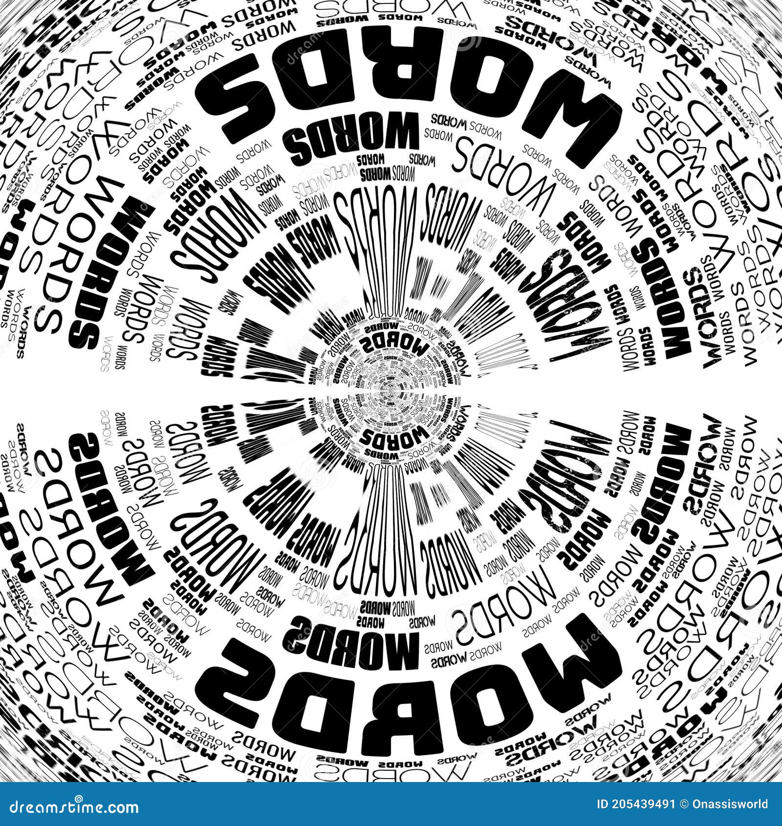 Words Elements Abstract Background Shapes Textured Blurred ...