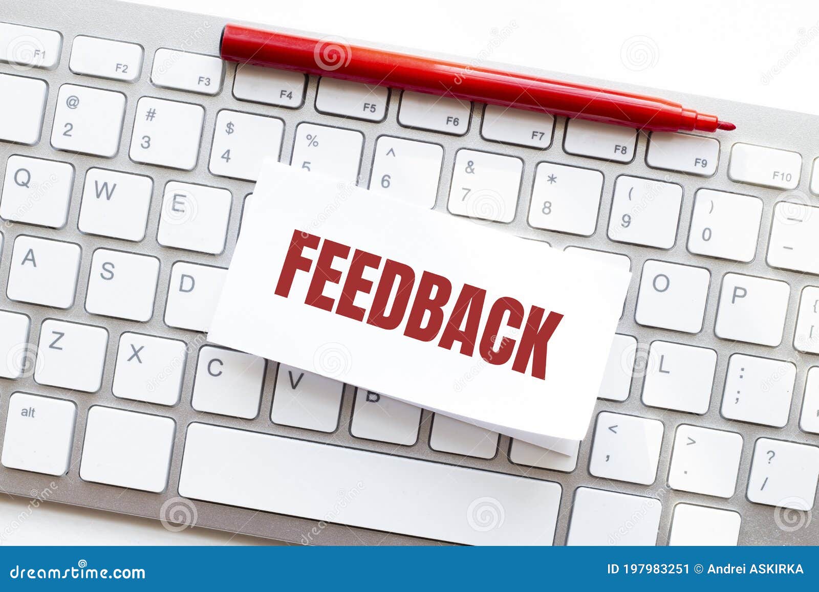 Words Feedback Written on Torn Paper on a Computer Keyboard Stock Image ...