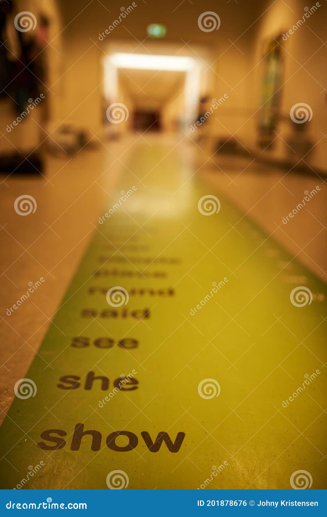 Words on the Floor for Students To Learn Stock Photo - Image of ...