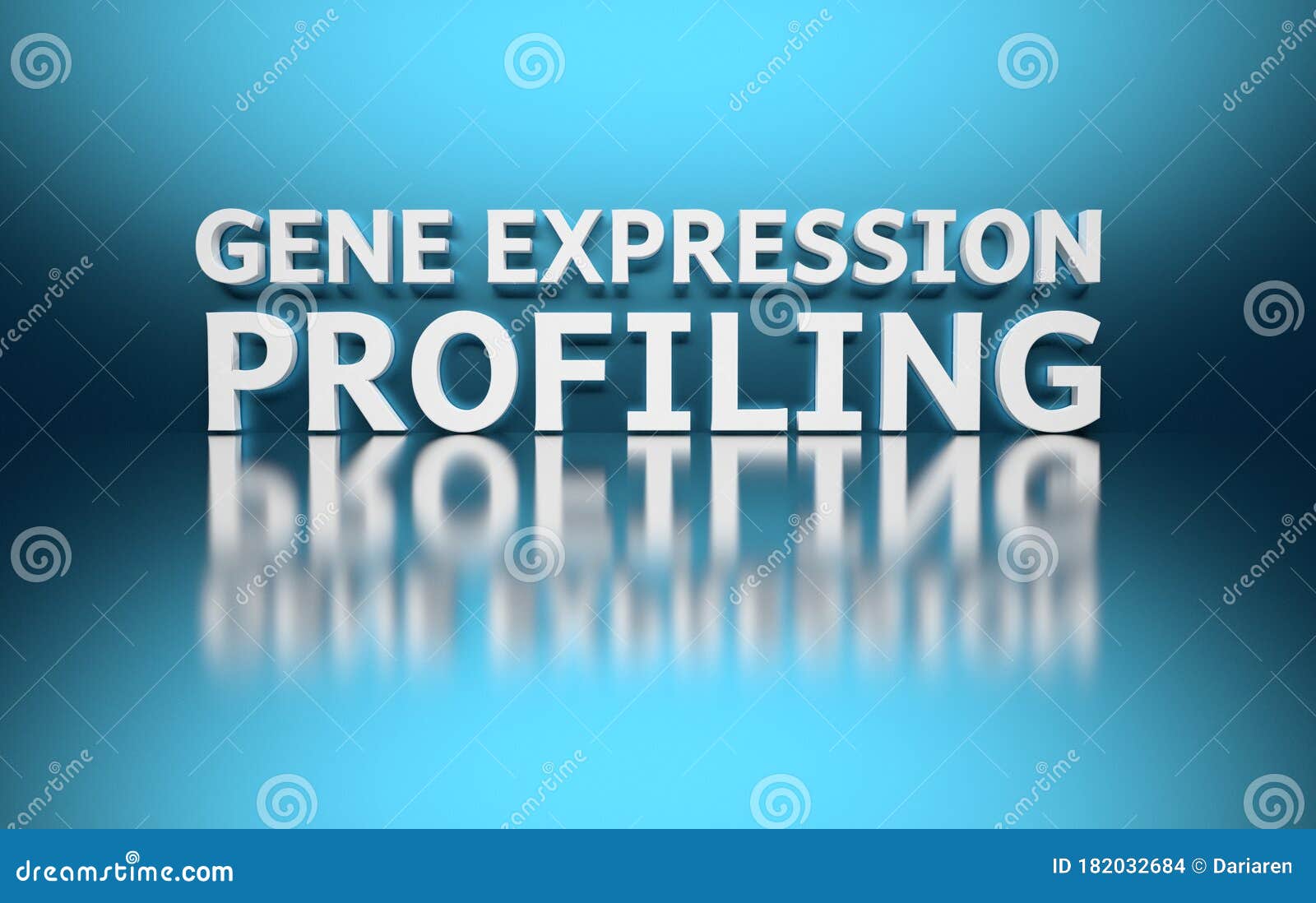 Words Gene Expression Profiling on Blue Background Stock Illustration ...