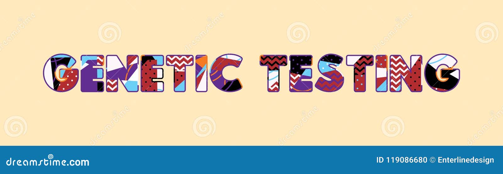 Genetic Testing Concept Word Art Illustration Stock Vector ...