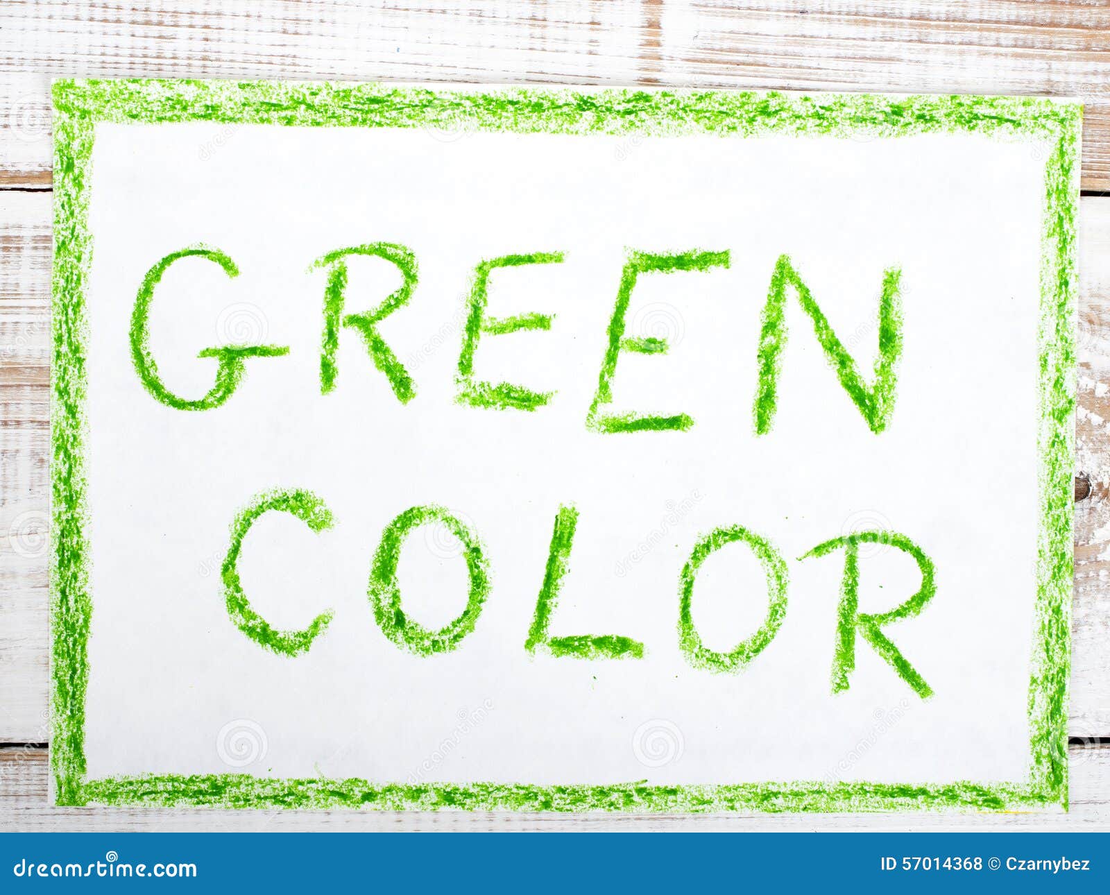 Words GREEN COLOR stock illustration. Illustration of concept - 57014368