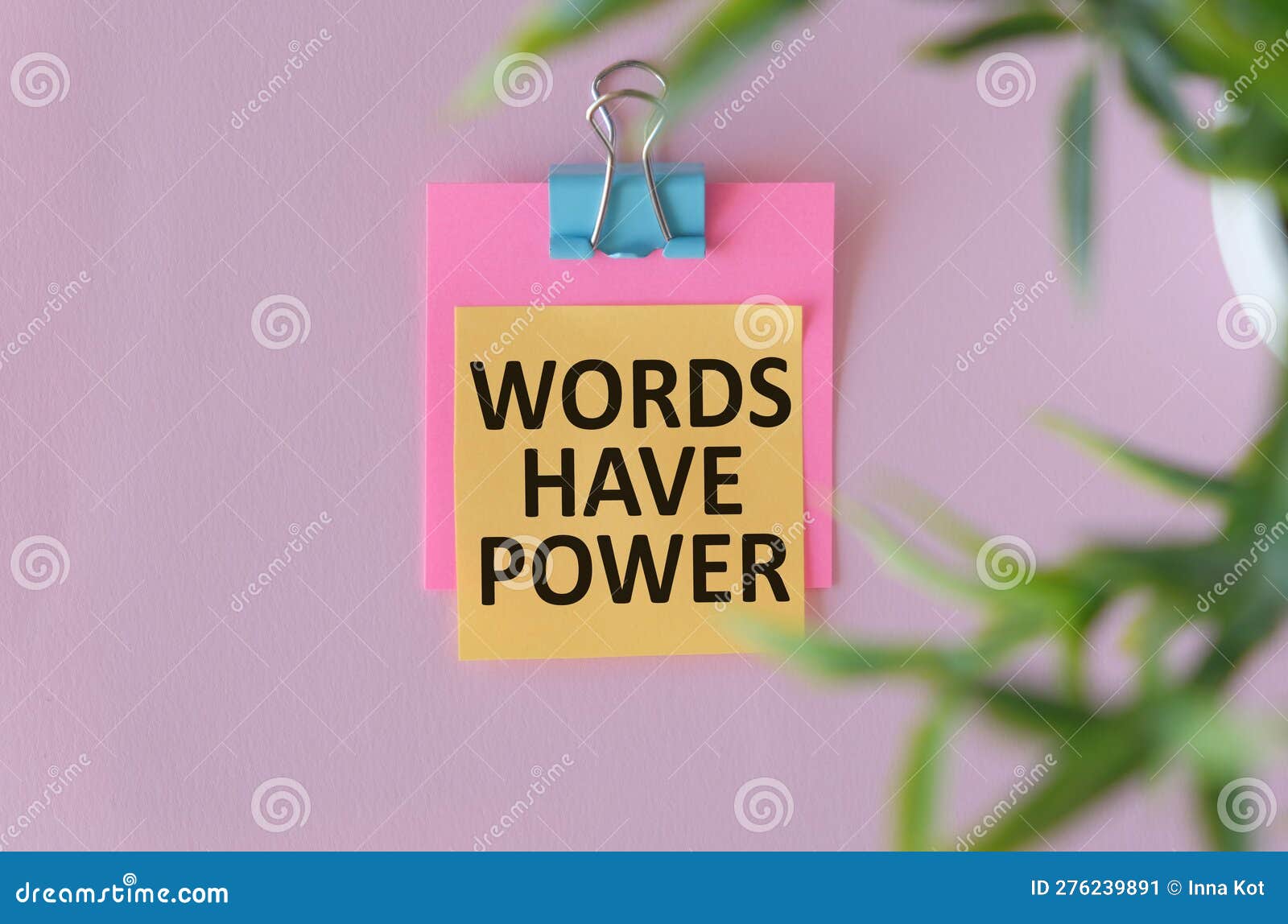 Words Have Power, Motivational Words Quotes Concept. Stock Image ...