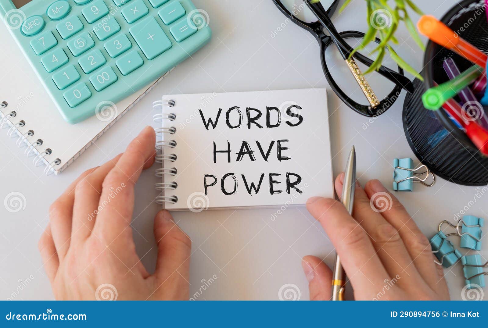 Words Have Power, Motivational Words Quotes Concept Stock Photo - Image ...