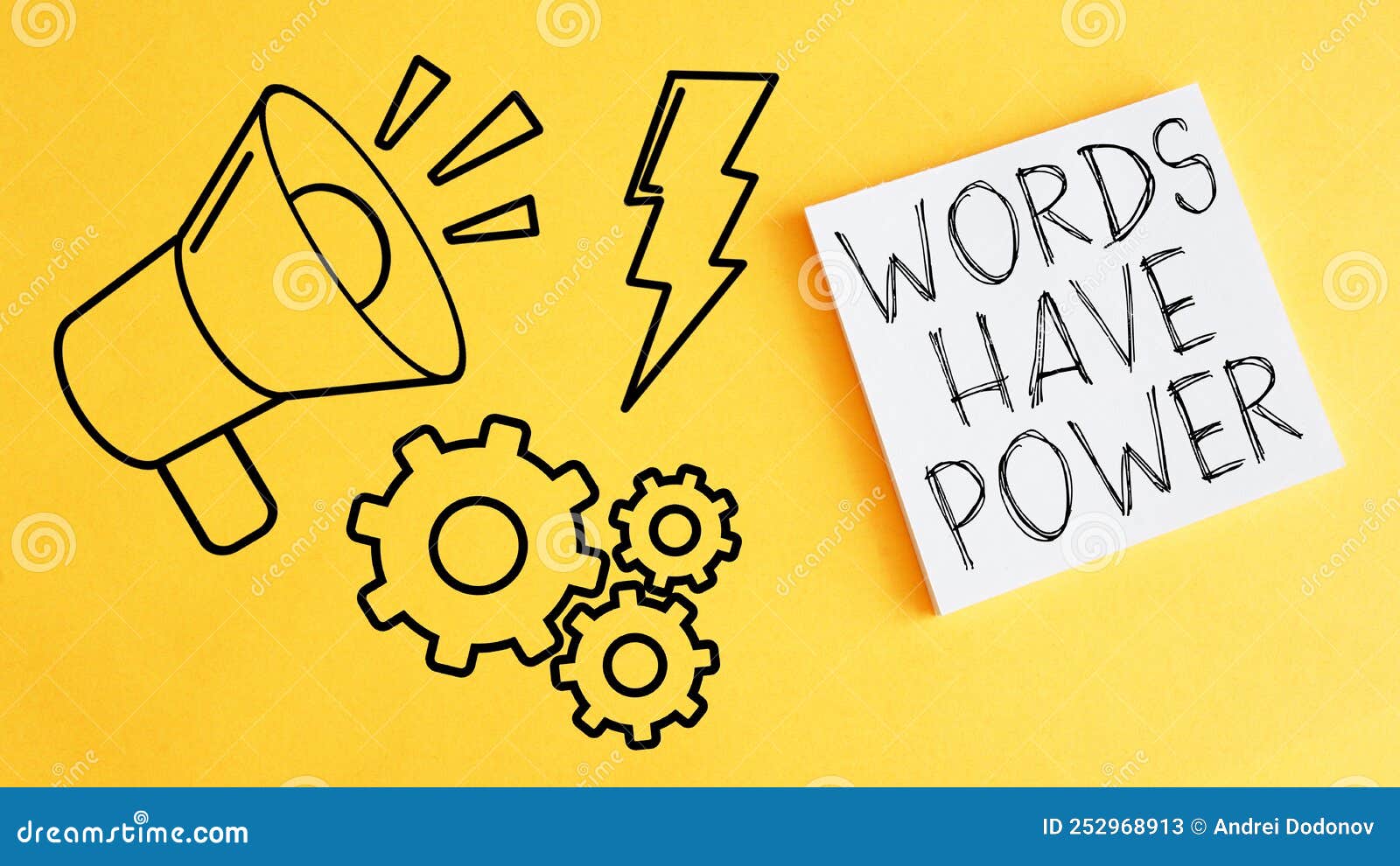 Words Have Power is Shown Using the Text Stock Image - Image of ...