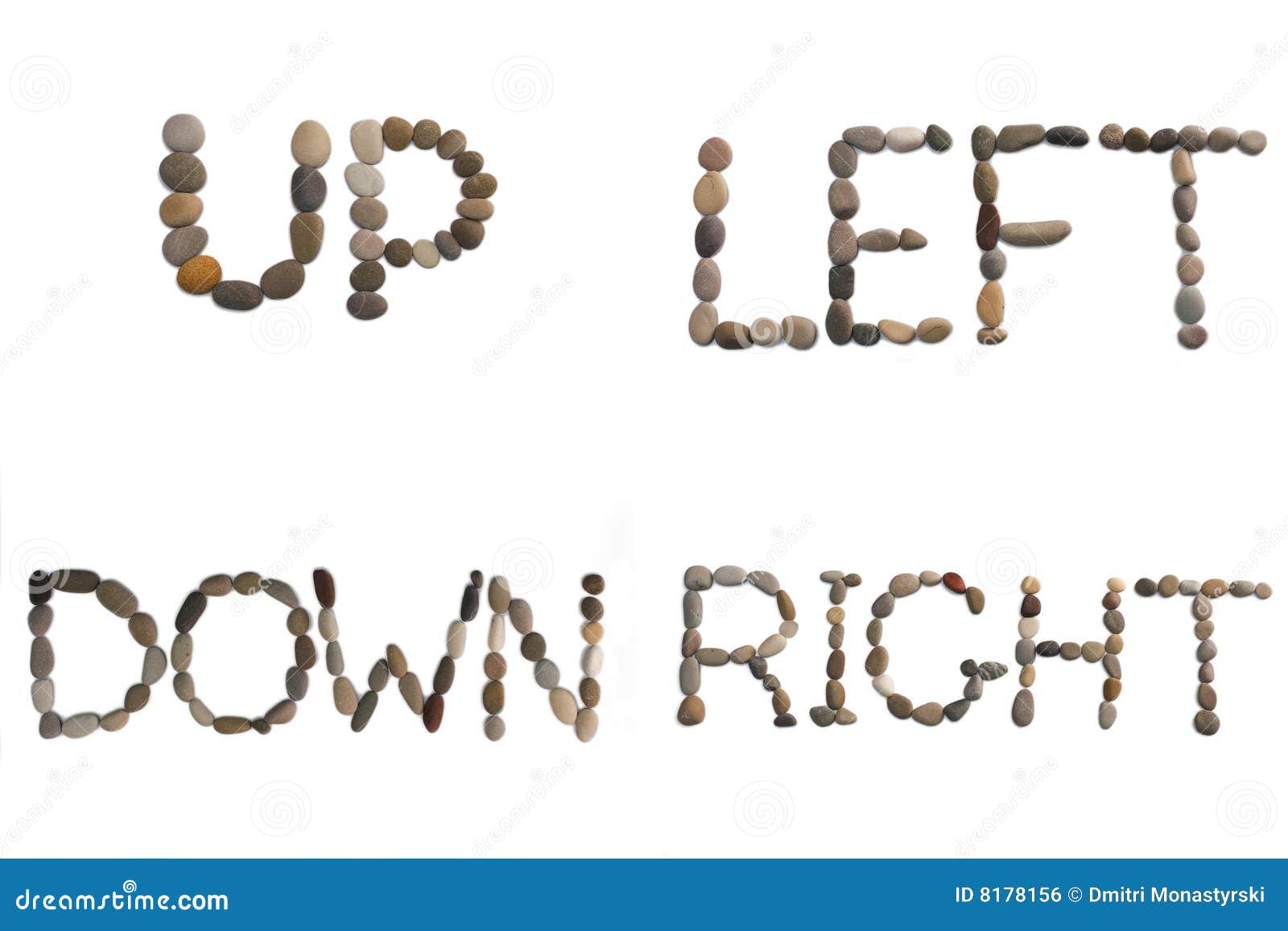 The Words Left, Right, Up, Down Stock Photo - Image of conceptual ...