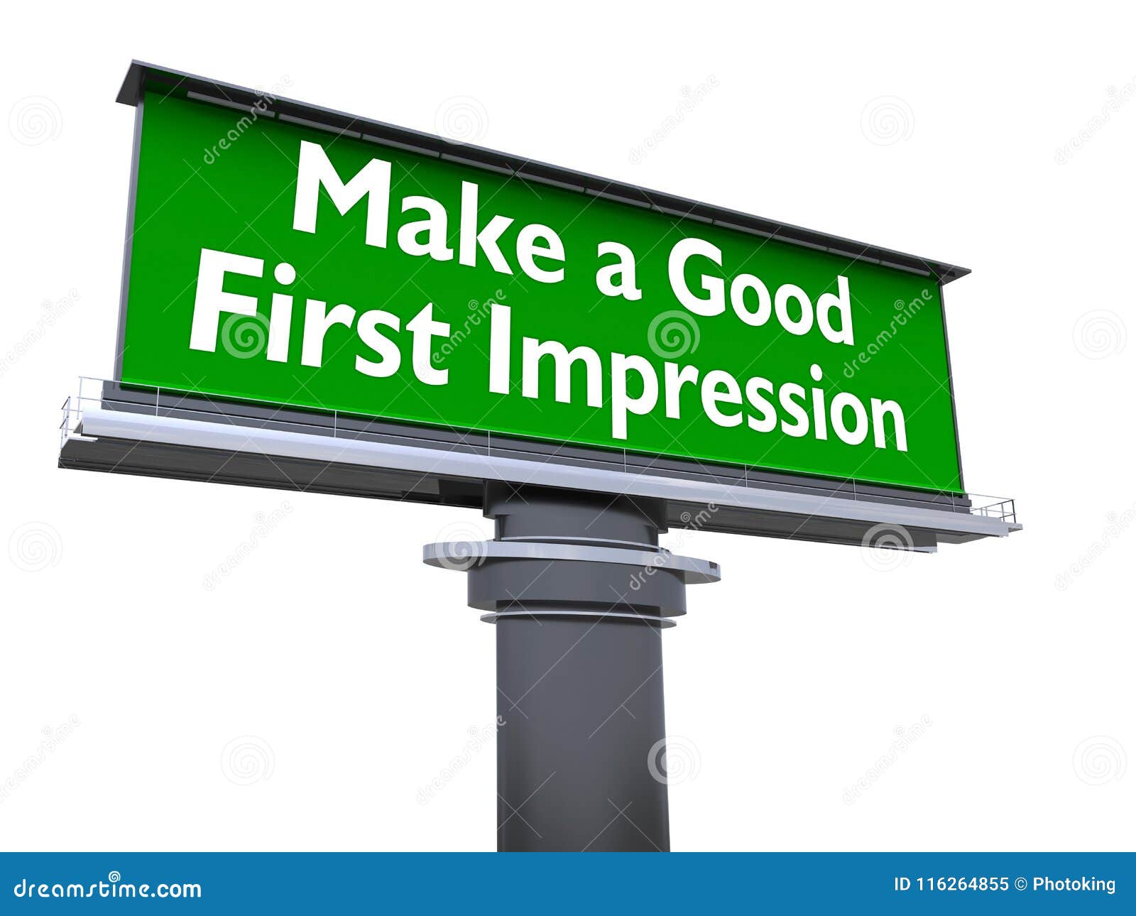 Make a Good First Impression Stock Illustration - Illustration of ...
