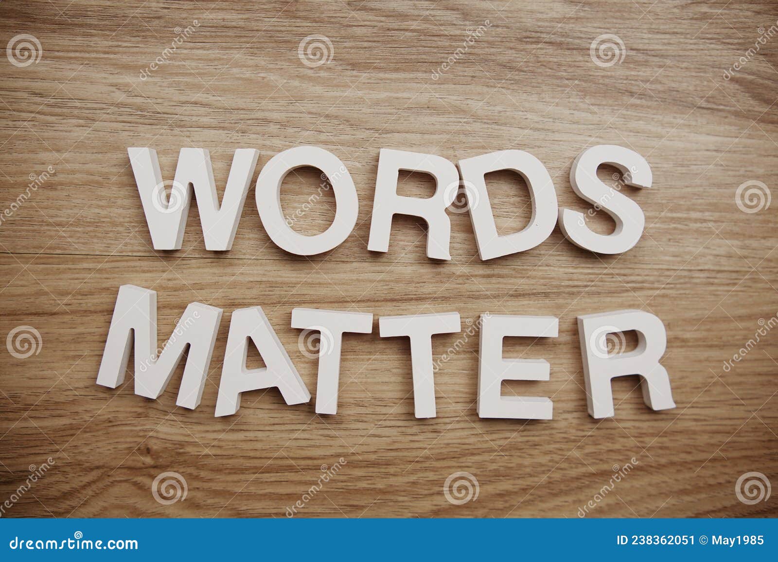 Words Matter Alphabet Letters on Wooden Background Stock Image - Image ...