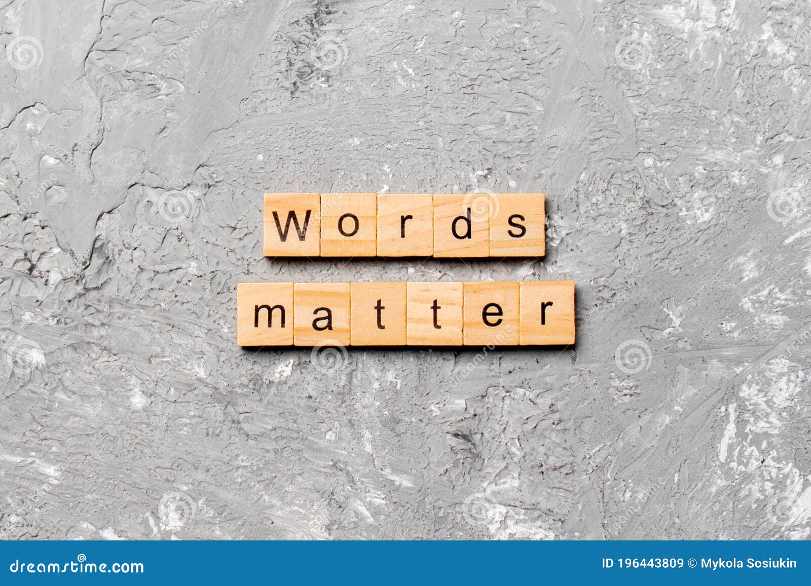 Words Matters Word Written on Wood Block. Words Matters Text on Table ...