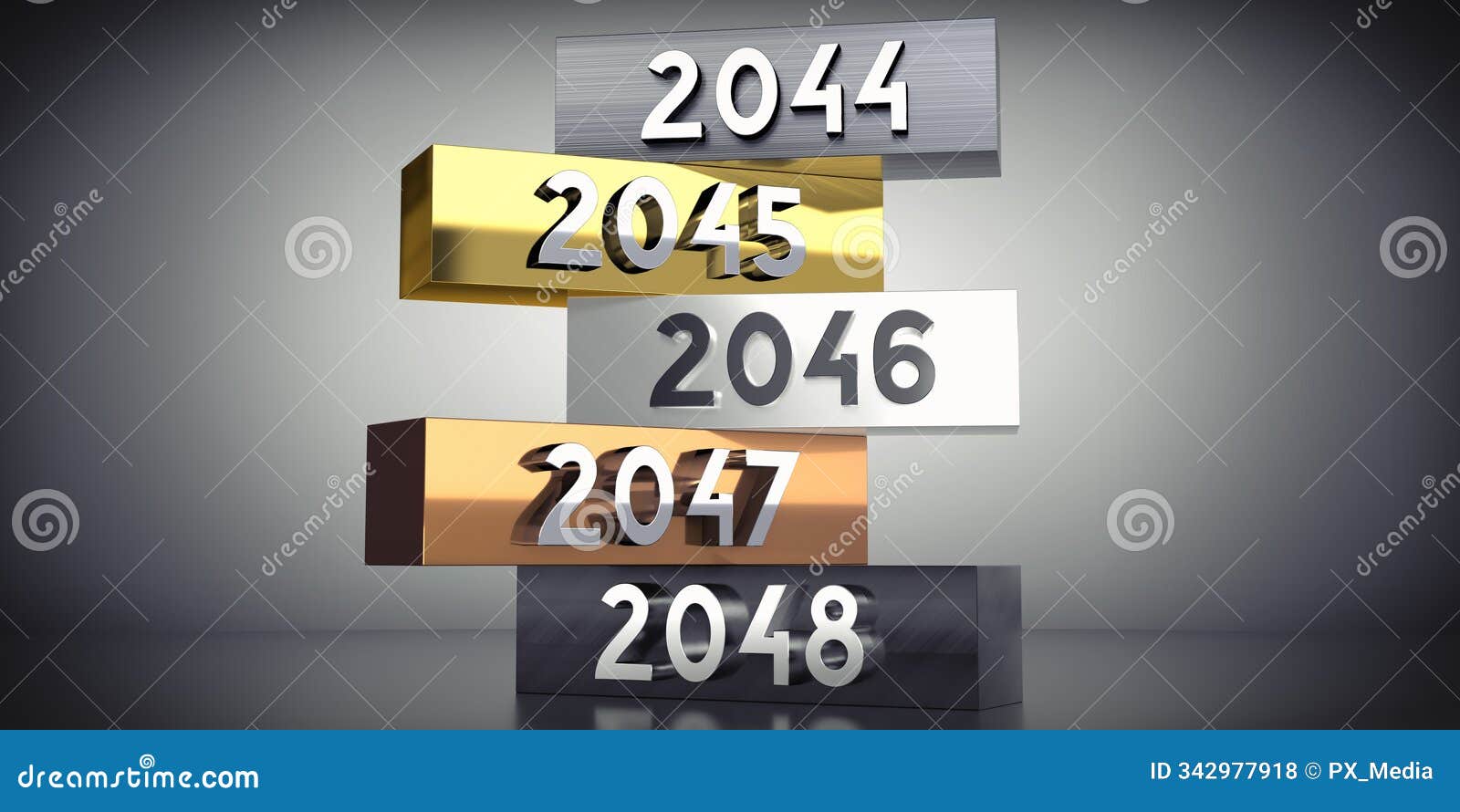 Calendar 2044 - 12 Months Yearly Vector Calendar In Year 2044 ...