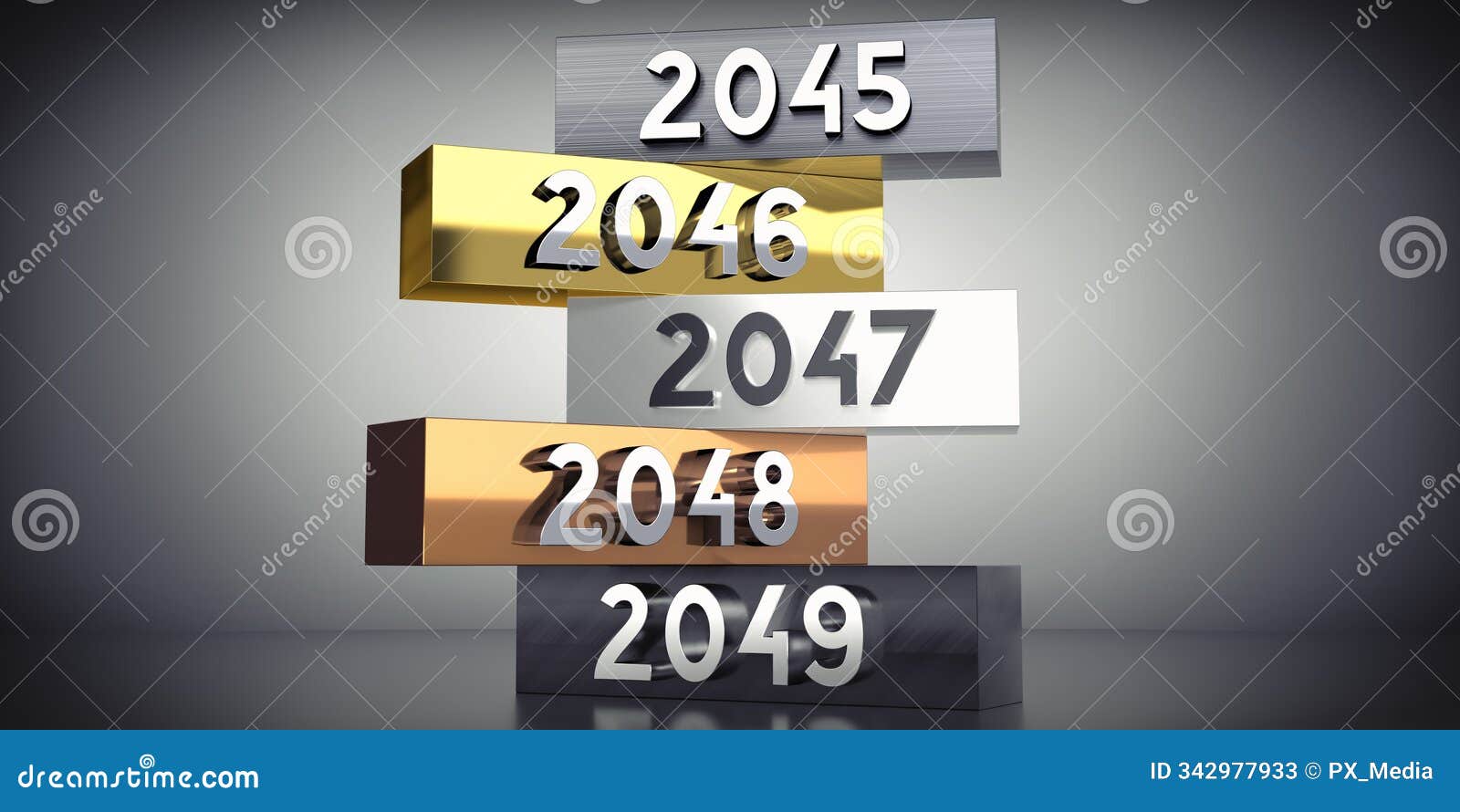 Calendar 2045 - 12 Months Yearly Vector Calendar In Year 2045 ...