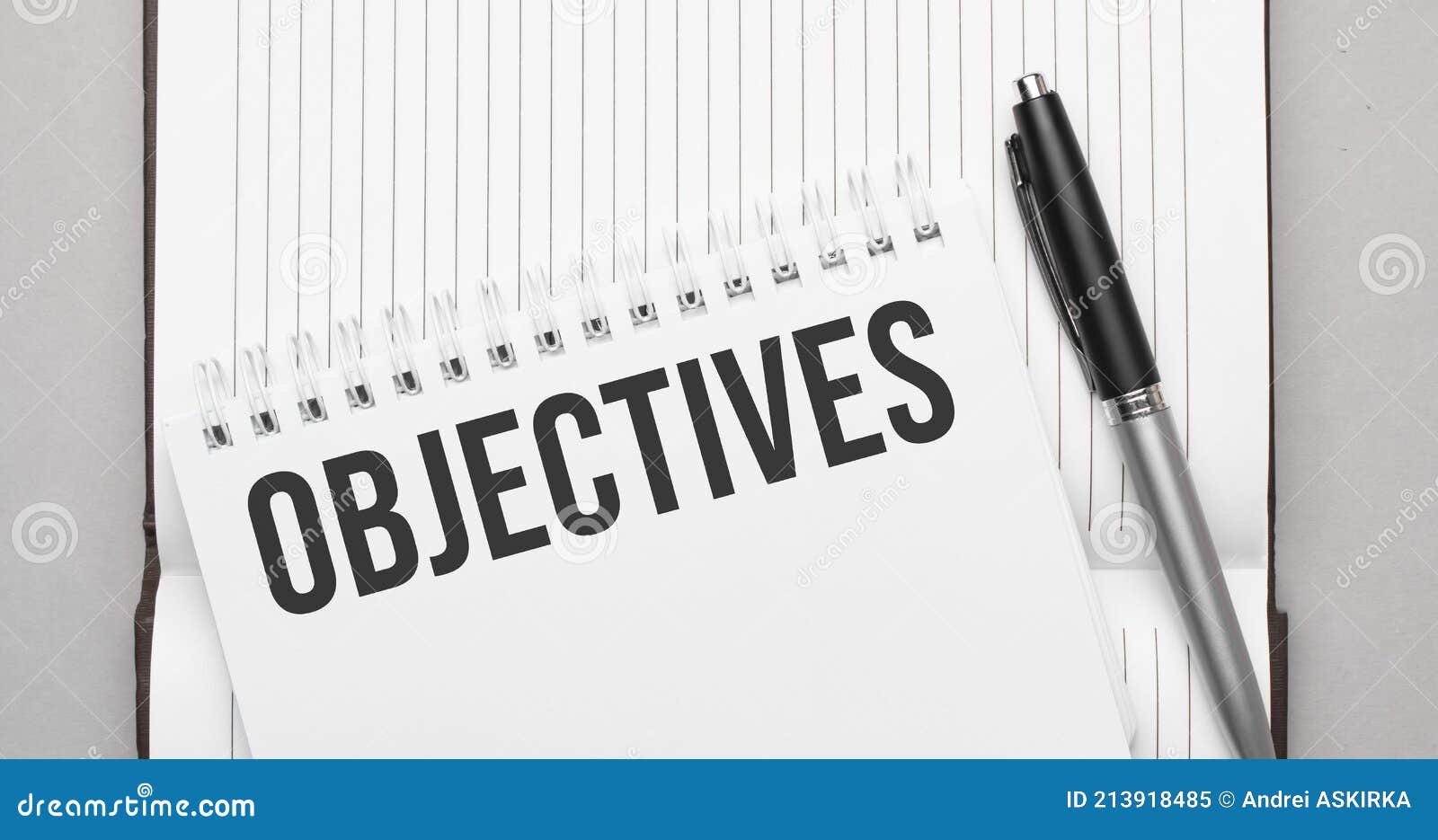 Words OBJECTIVES Text on Notepad and Pen Stock Image - Image of office ...