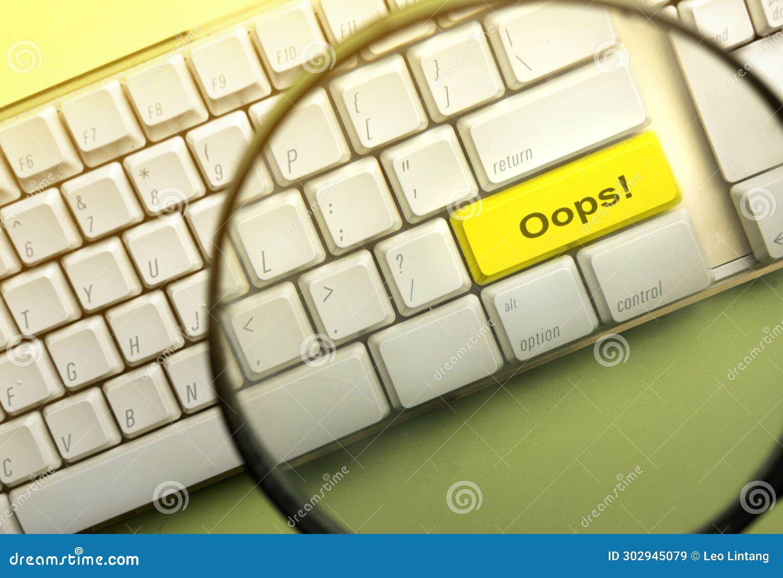 OOPS On Keyboard Royalty-Free Stock Photography | CartoonDealer.com #64799501