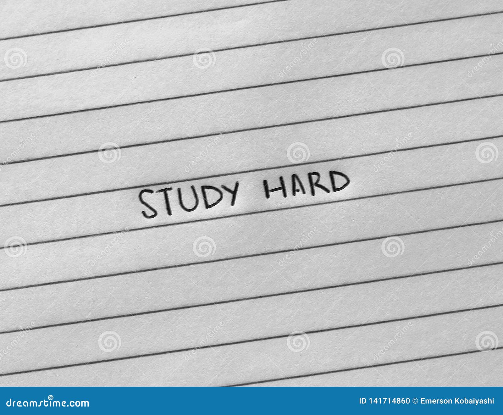 Words on paper stock photo. Image of notes, study, motivation - 141714860