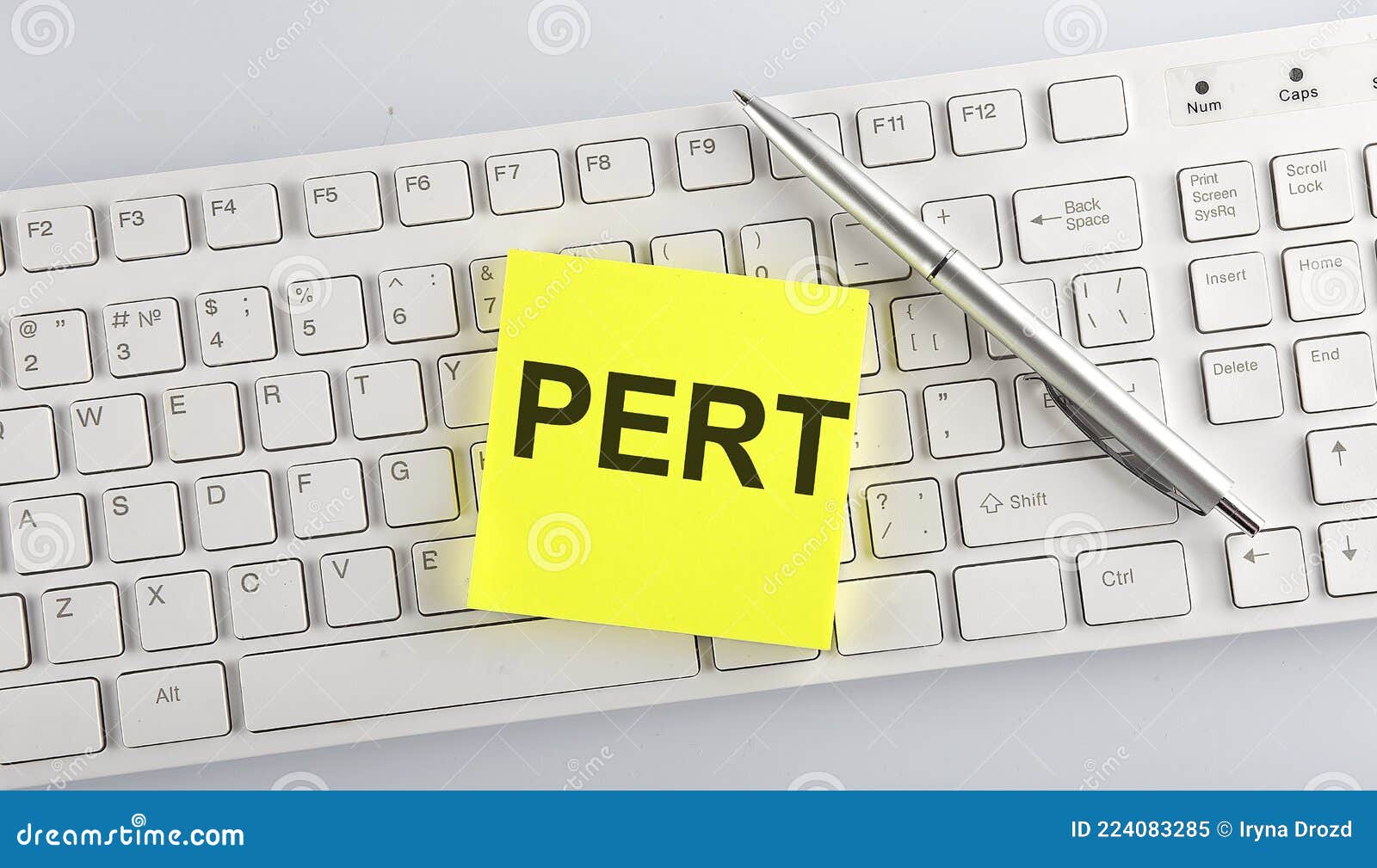 PERT Text On The Wooden Block With Notebooks On The Chart Royalty-Free ...