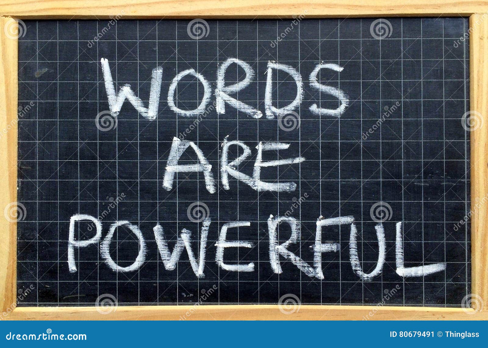Words are Powerful stock image. Image of white, chalk - 80679491