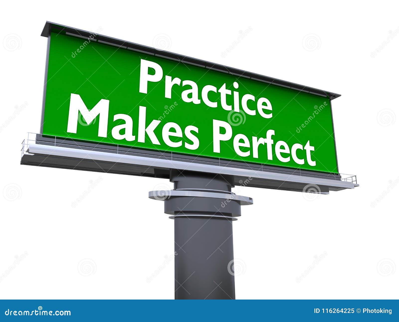 Practice Makes Perfect Cartoon Vector | CartoonDealer.com #104417745