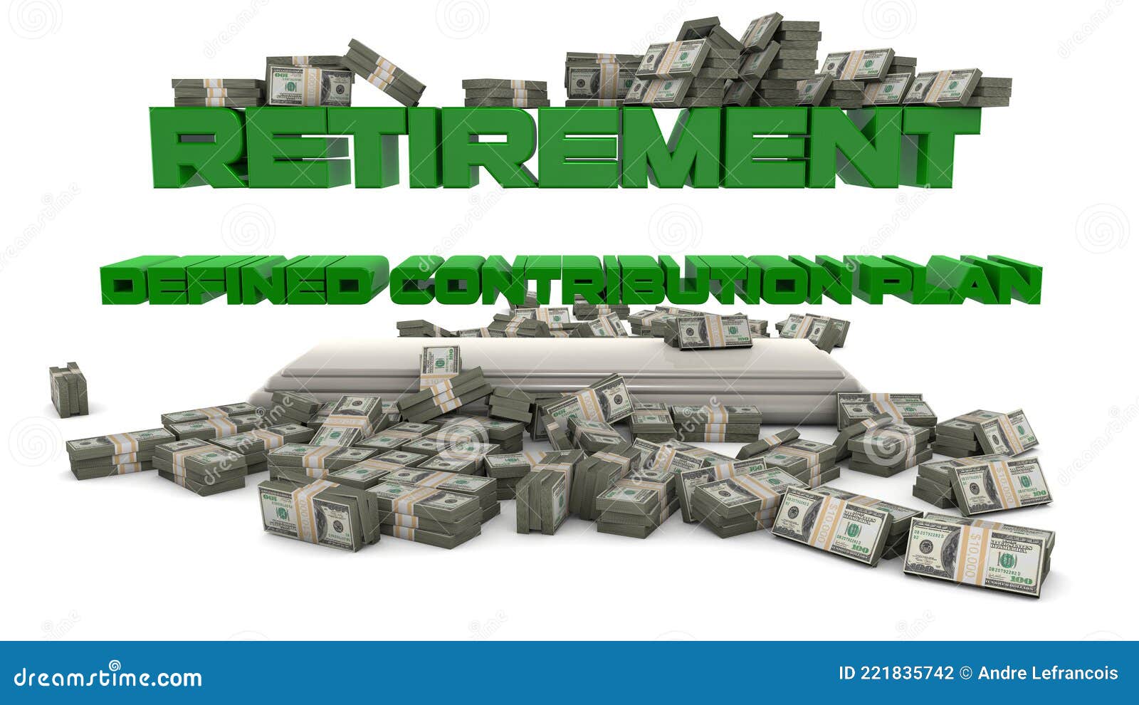 Retirement Defined Contribution Plan Stock Illustration - Illustration ...
