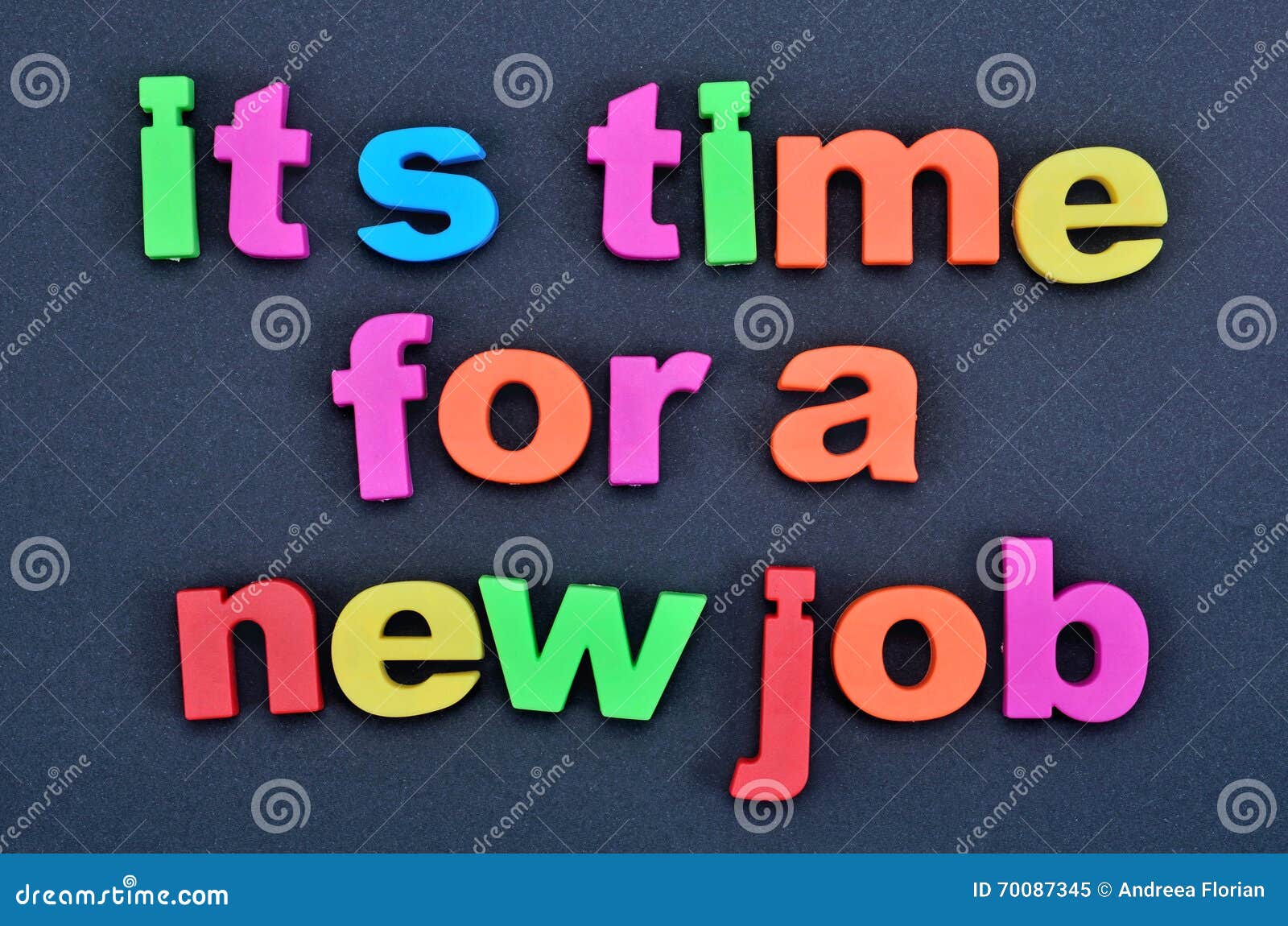 Words it S Time for a New Job on Background Stock Image - Image of ...