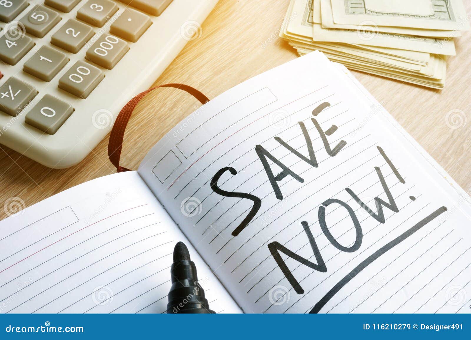 Words Save Now at a Page. Savings Concept. Stock Image - Image of plan ...